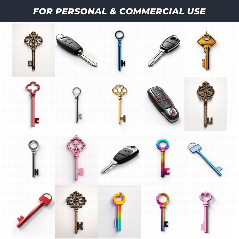 Keys PNG, Old House Keys Clipart, Vintage Keys PNG, Smart Key ...