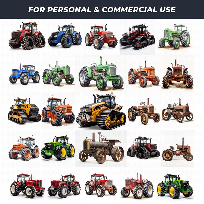 Tractor Clipart, Farm Machines Png, Farm Life Png, Agrimotor, Farmer ...