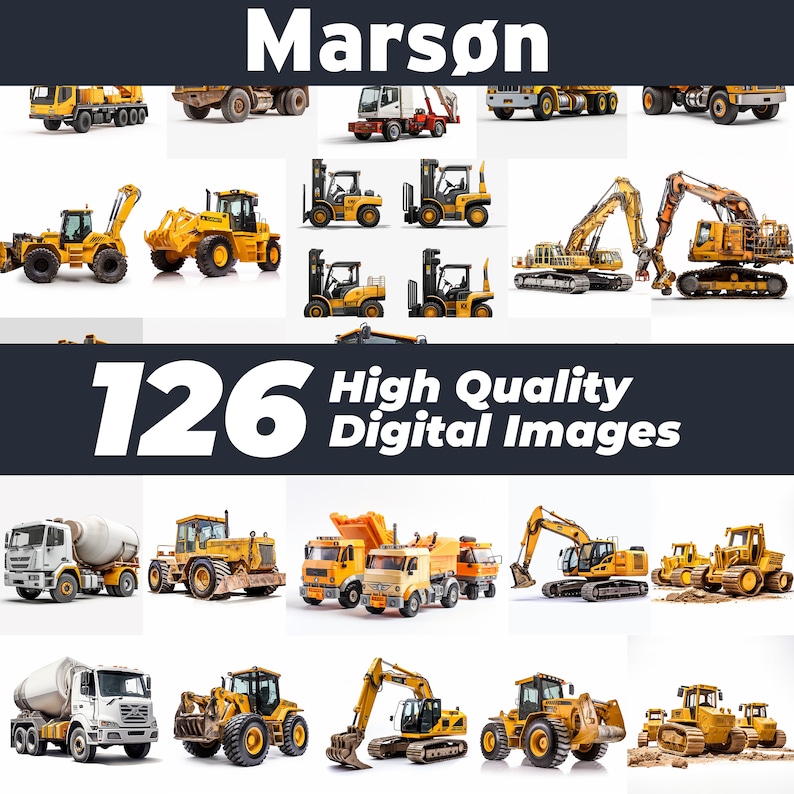 Construction Vehicles Clipart, Construction Clipart, Excavator Clipart ...