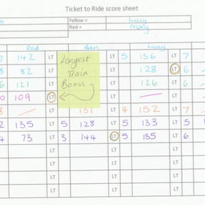 Ticket to Ride Score Sheet - Europe - Etsy