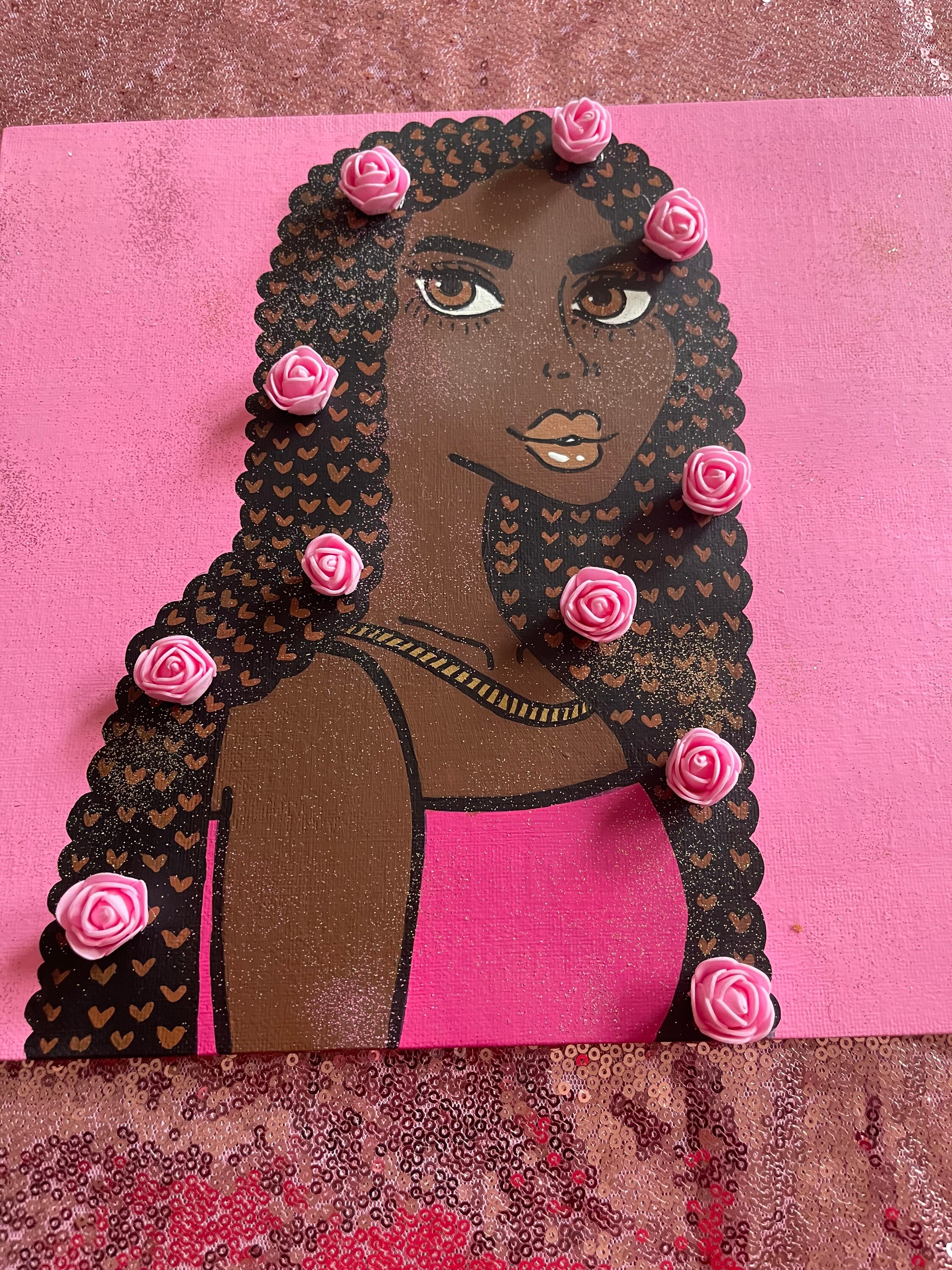 3D Flower BGM Painting - Etsy