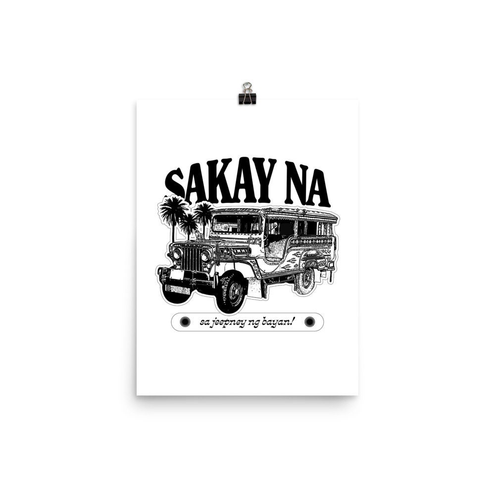 Sakay Na Jeepney Print, Filipino Print, Jeepney Poster, Filipino Poster ...