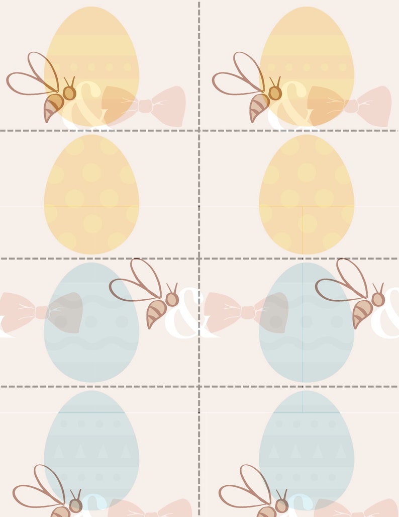 Easter Theme Matching Cards, Printable Toddler Preschool Activity ...