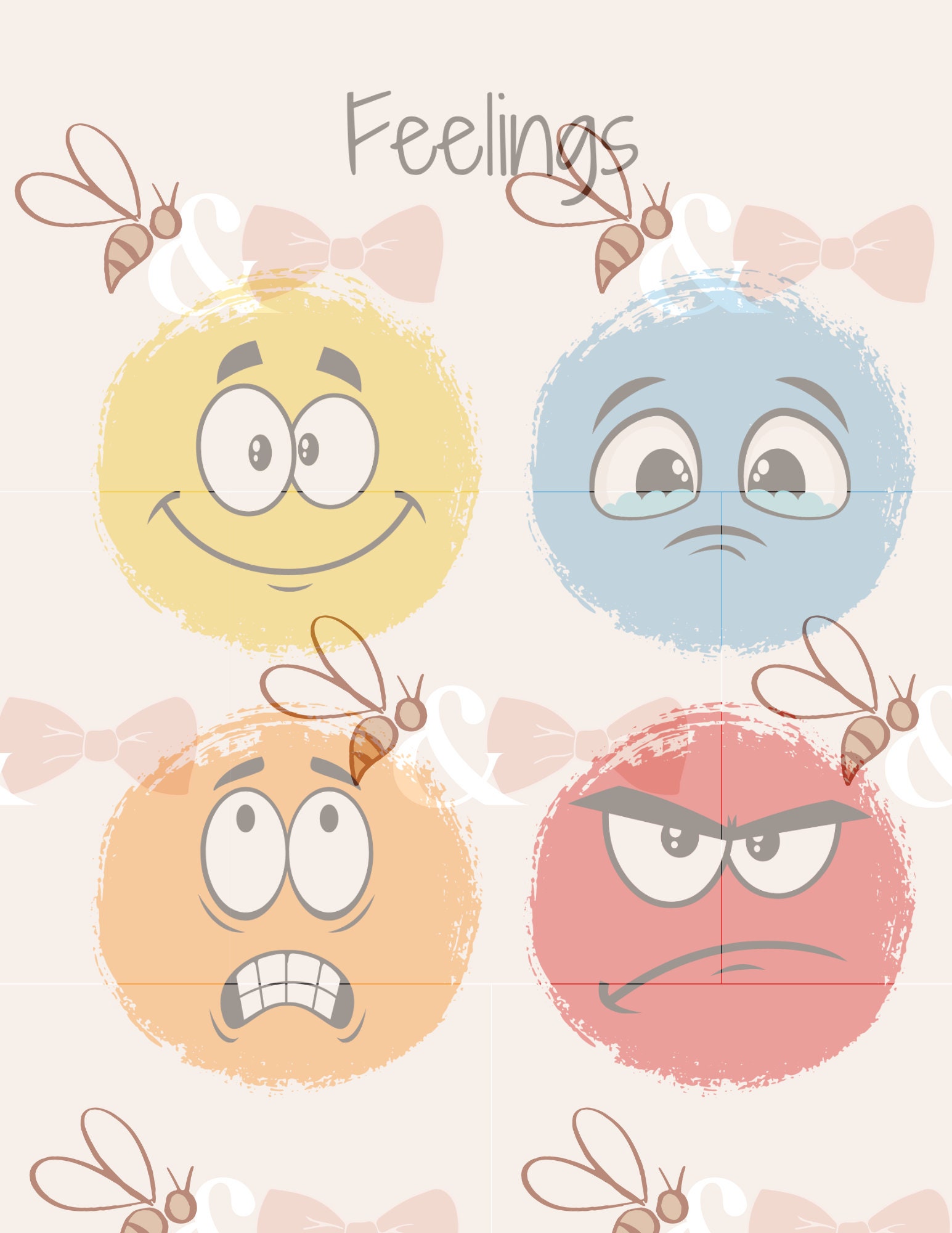 Toddler Emotions Poster, Simple Feelings Digital Download, Print at ...