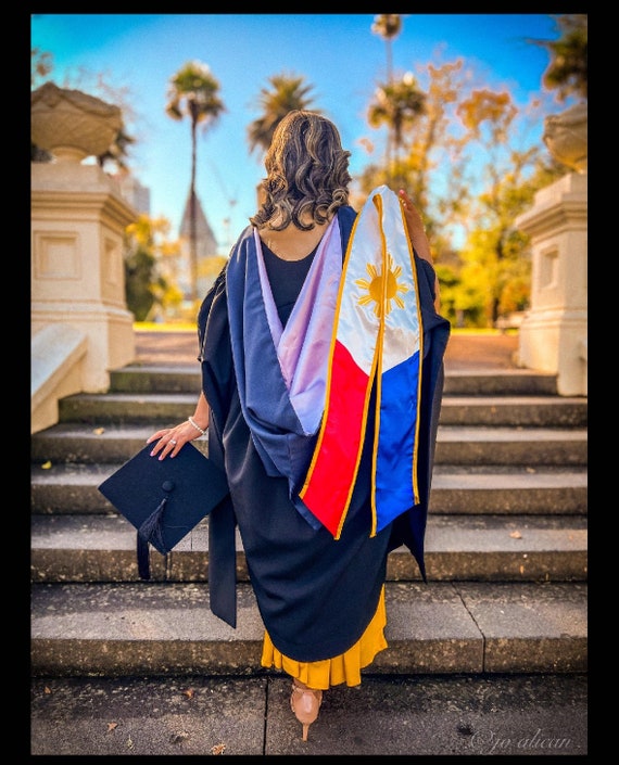 Philippine Embroidered Graduation Scarf Del Mex Philippines Embroidered ...