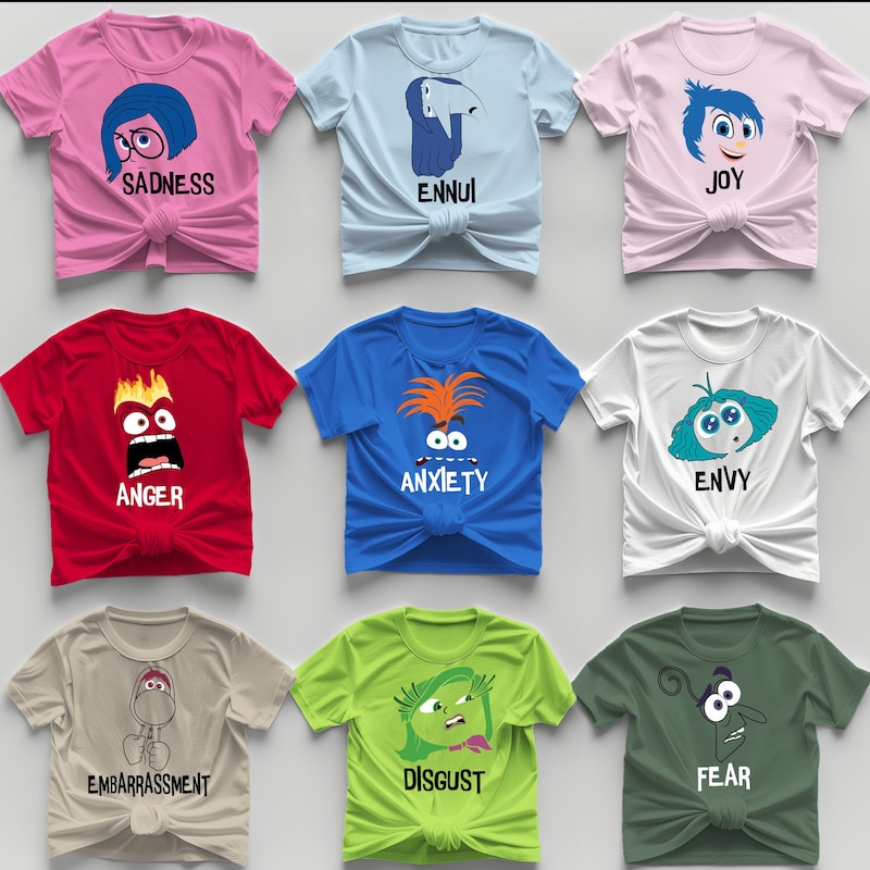 Inside Out 2 Character T Shirts - Etsy