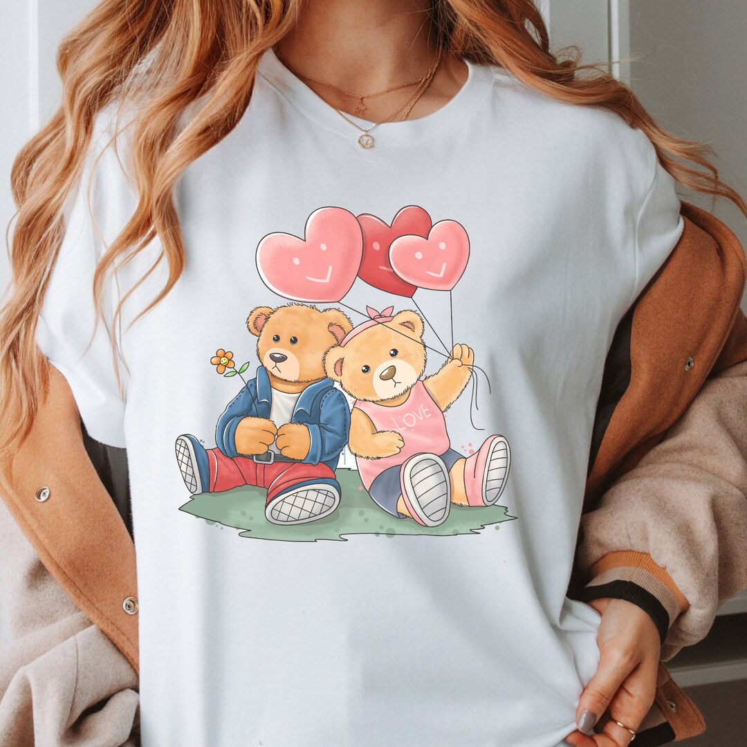 Teddy Bear Love, Cute Teddy Bear Tee,teddy Bear Shirt, Gift for Animal ...