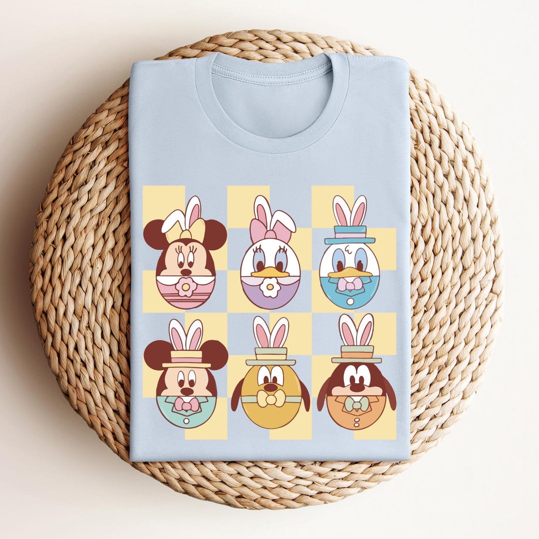 Disney Mickey and Friends Easter Shirt, Easter Disney Characters Shirt ...