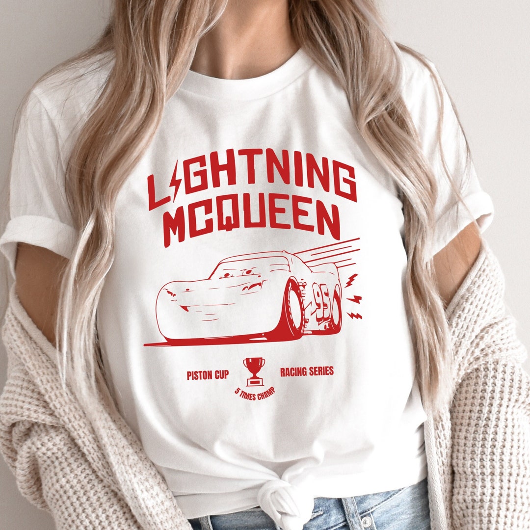 Disney Lightning Mcqueen Shirt, Piston Cup Shirt, Mcqueen Car, Disney ...