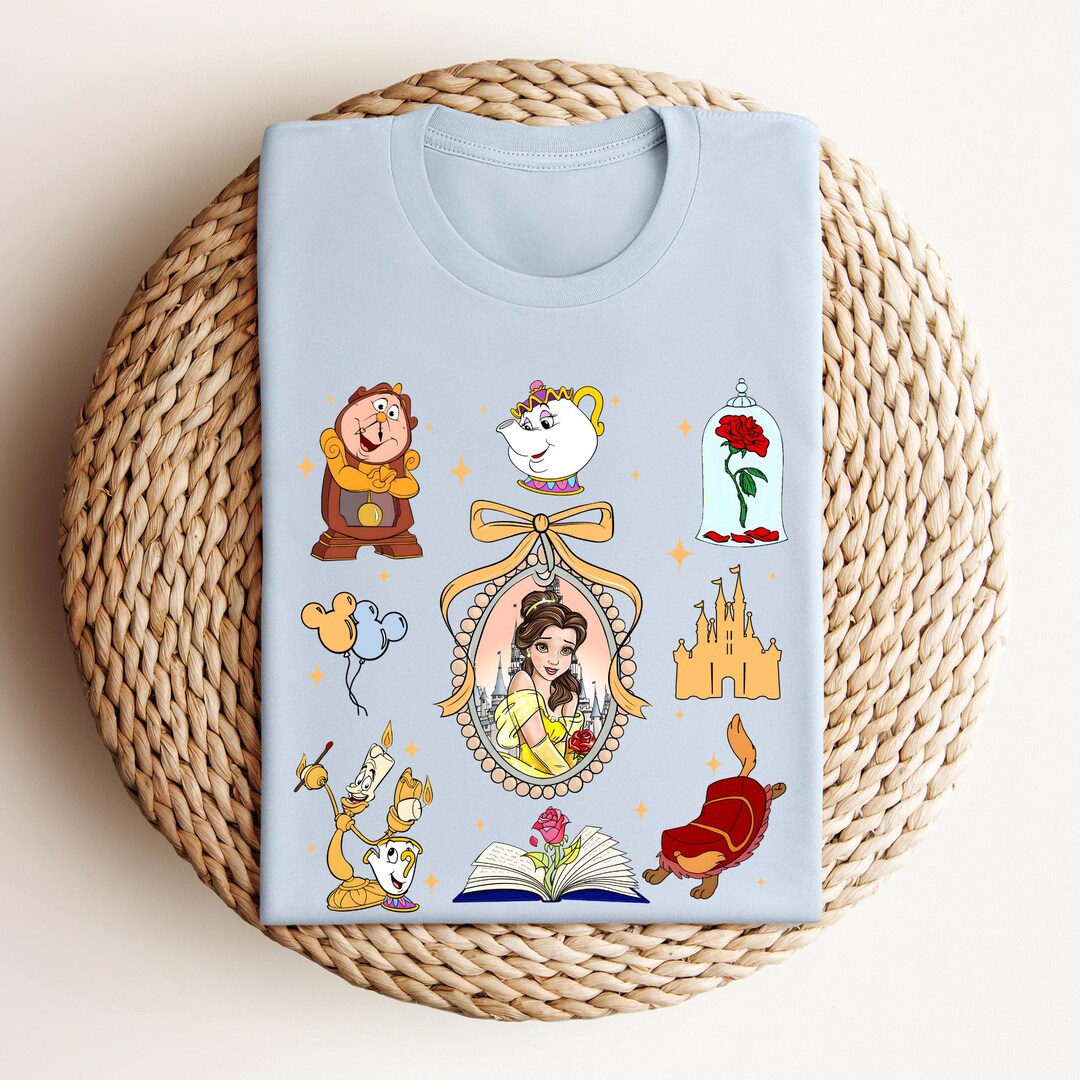 Disney Princess Belle Theme Shirt, Beauty and the Beast Shirt, Mrs ...