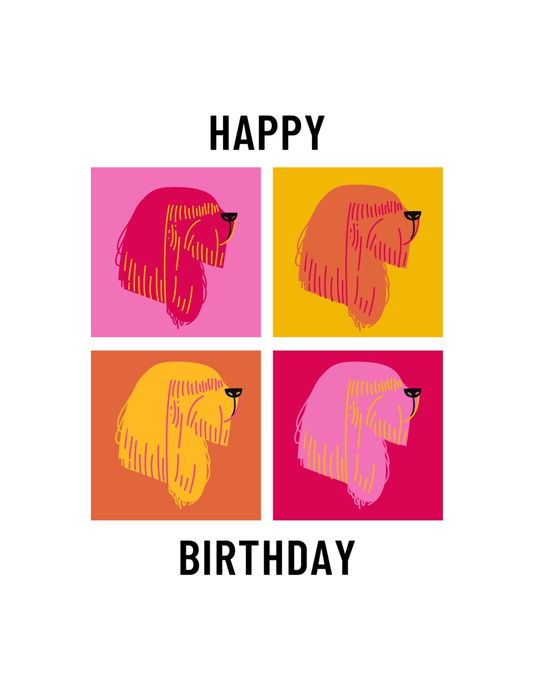 Happy Birthday Dog Greeting Cards Etsy happy-birthday-dog-greeting-cards-etsy