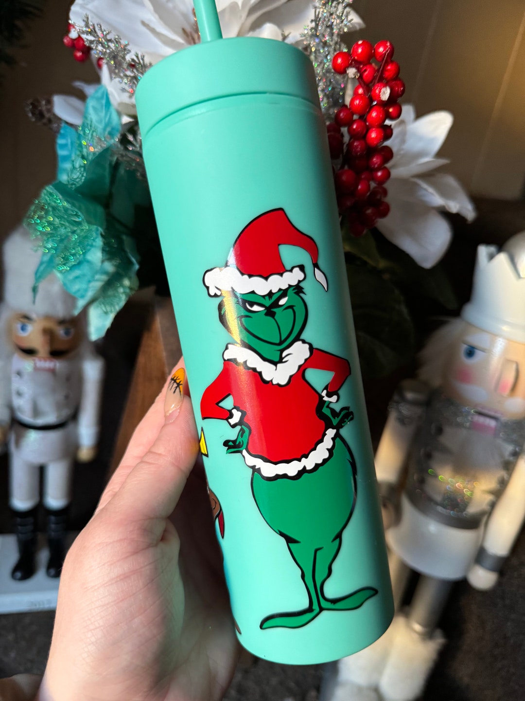 16oz Grinch Cold Cup - Etsy