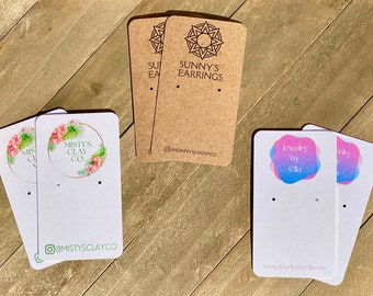 Custom Earring Cards - Etsy