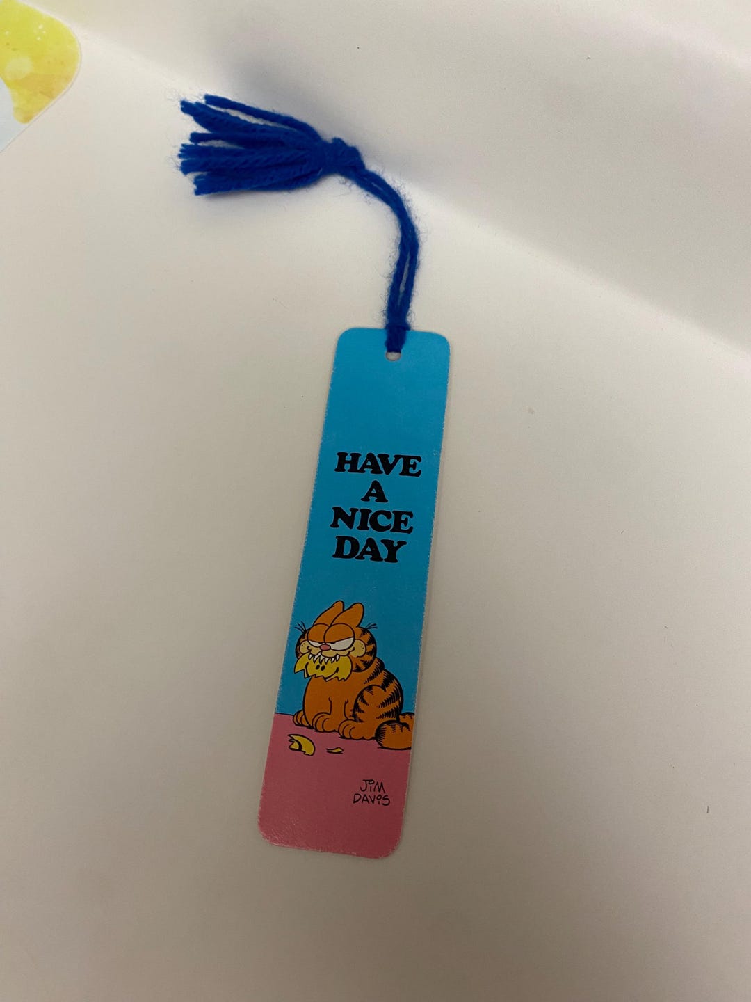 Vintage Garfield Have a Nice Day Bookmark - Etsy
