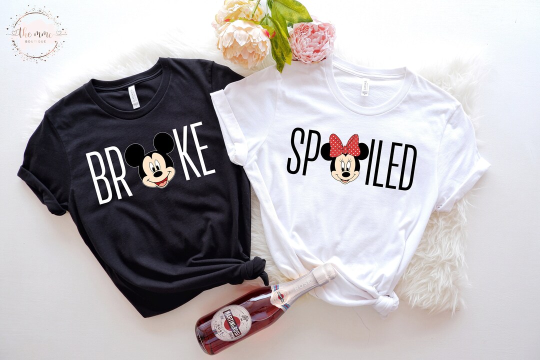 Broke and Spoiled Shirts, Couple Shirt, Funny Shirt, Anniversary Shirts ...