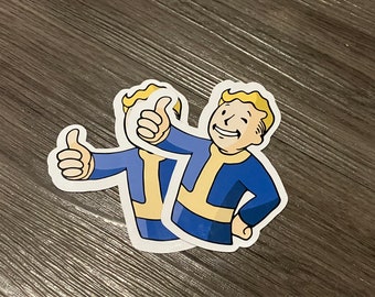 Fallout Vault Boy Sticker - Etsy