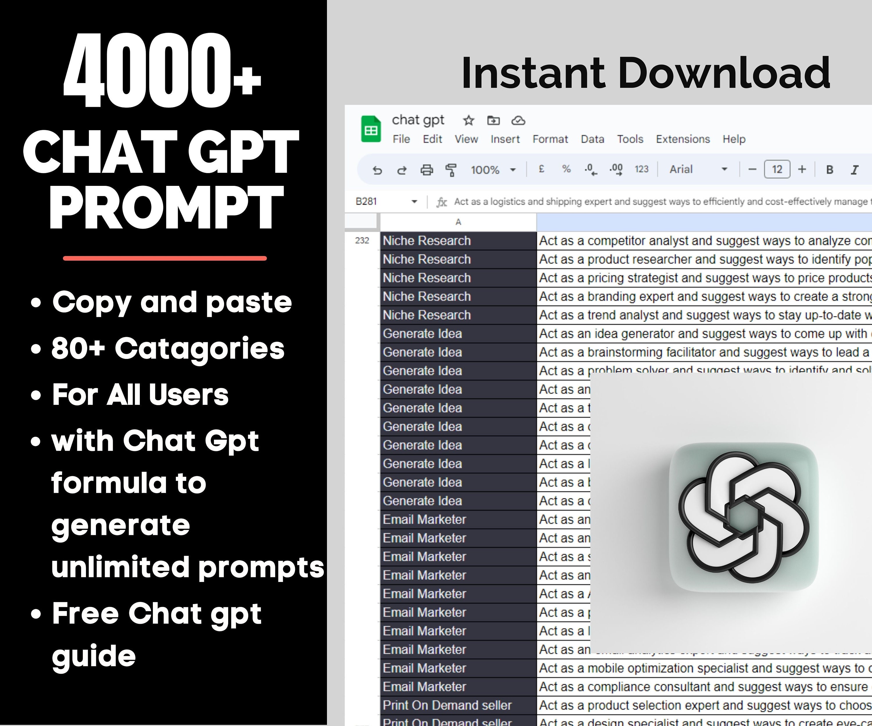Chat GPT 4000 Prompt Guide Chatgpt Cheats Chat Gpt Guide - Etsy Hong Kong