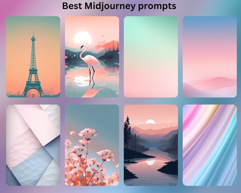 Pastel Color Palette Midjourney Prompts Inspire Your - Etsy