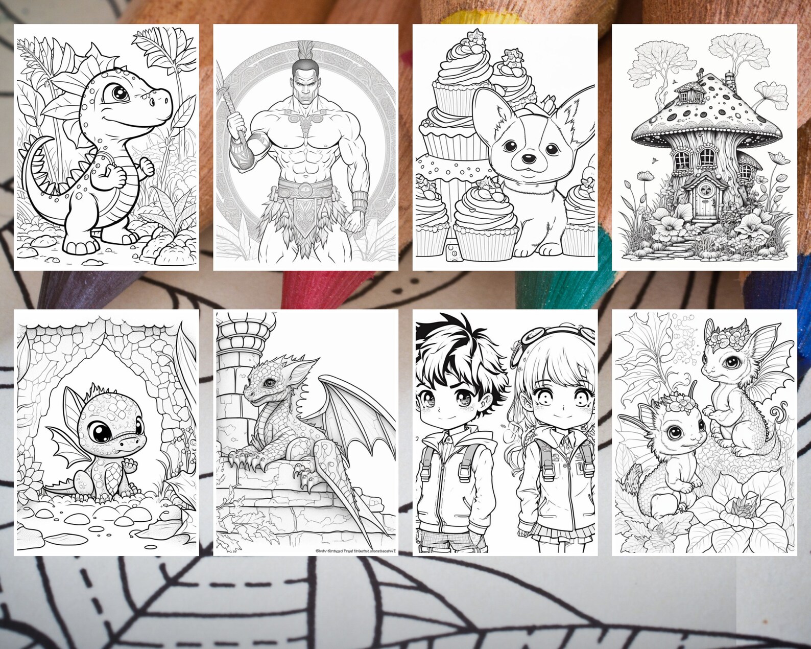 200 Midjourney Ai Coloring Pages Prompts, AI Prompt,leonardo.ai Prompts ...
