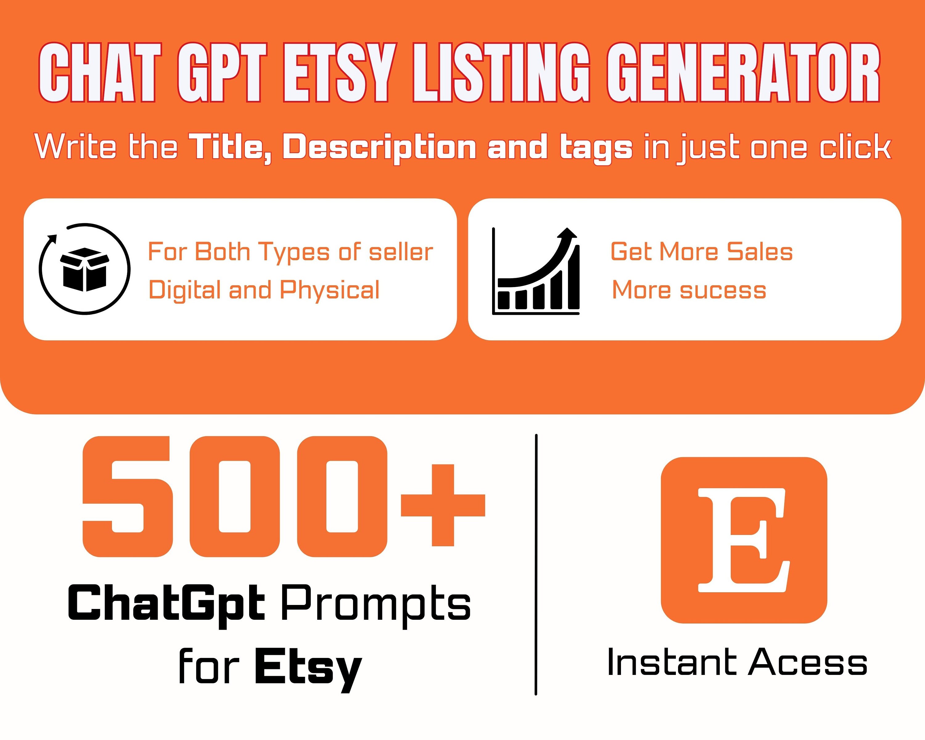 Chat Gpt Listing Generator Chat Gpt Title Description Tags - Etsy Hong Kong