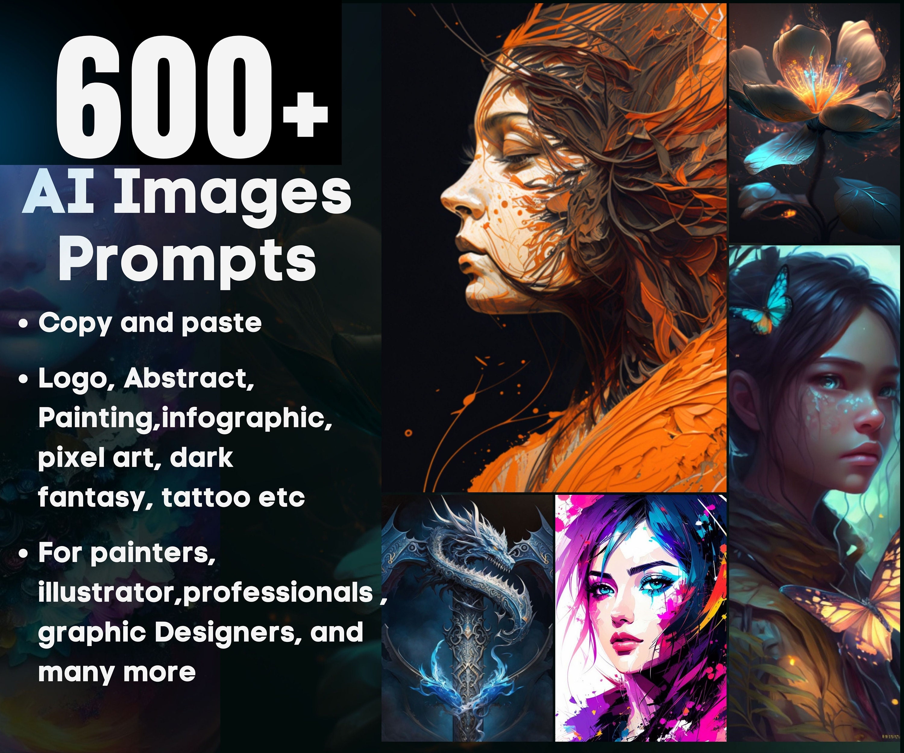 Midjourney Prompt Guide Ai Image Prompts 600 Create Etsy Australia