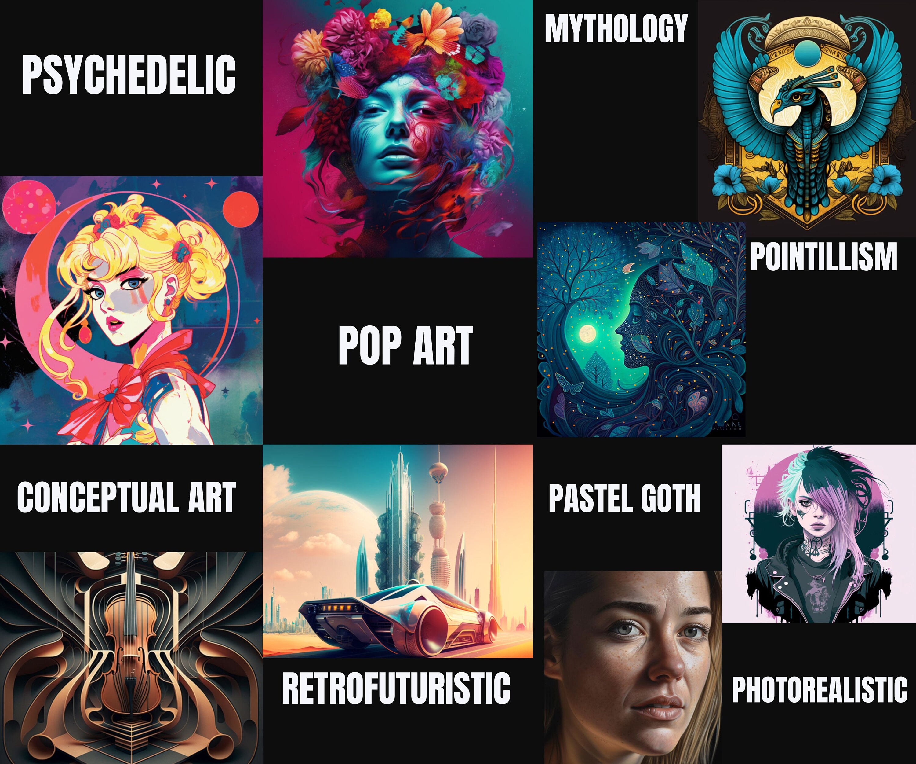 Midjourney AI Prompts Bundle 2000, Midjourney Prompts Tshirt Design ...