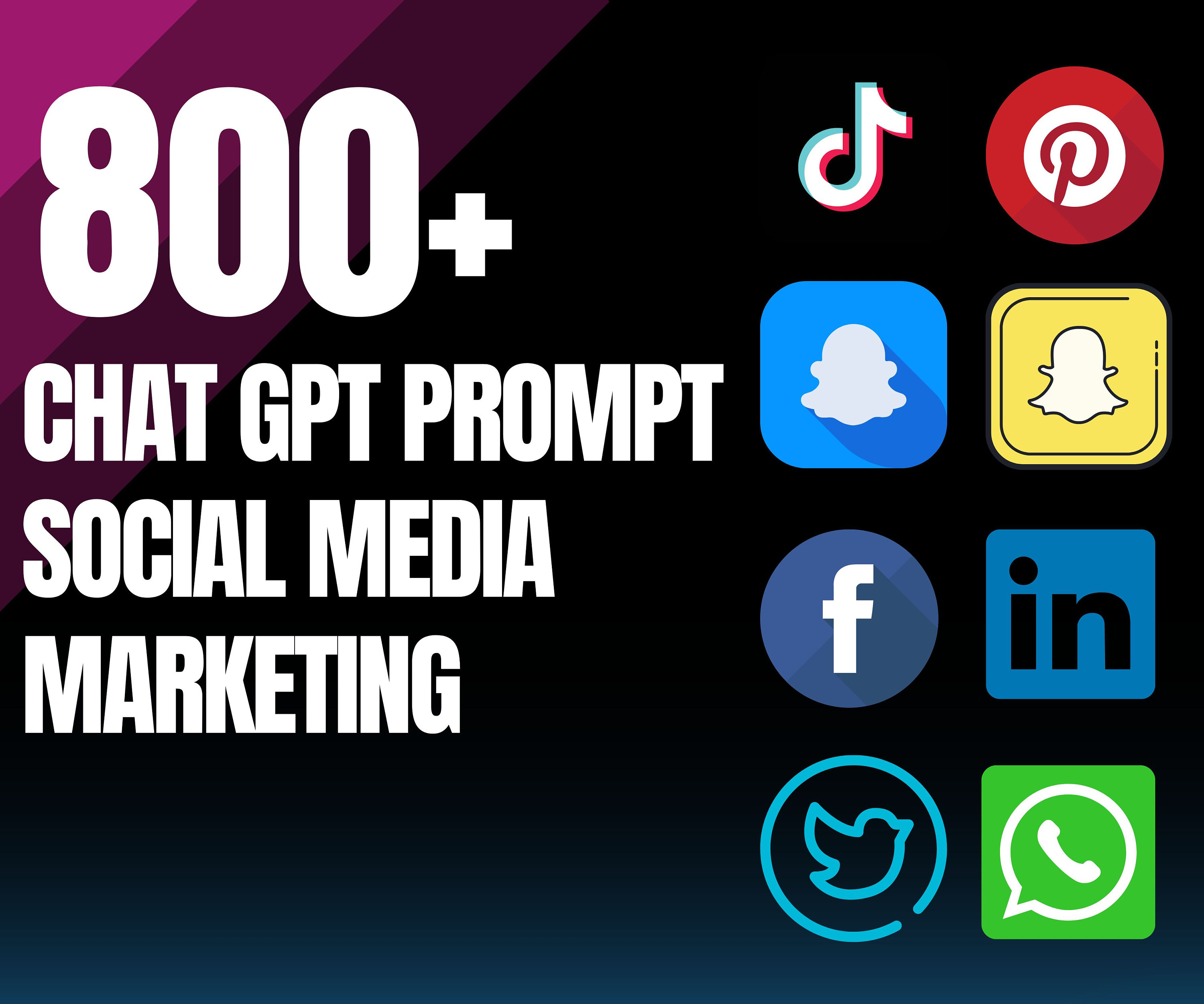 Chat Gpt Social Media Marketer Prompts content Creator - Etsy