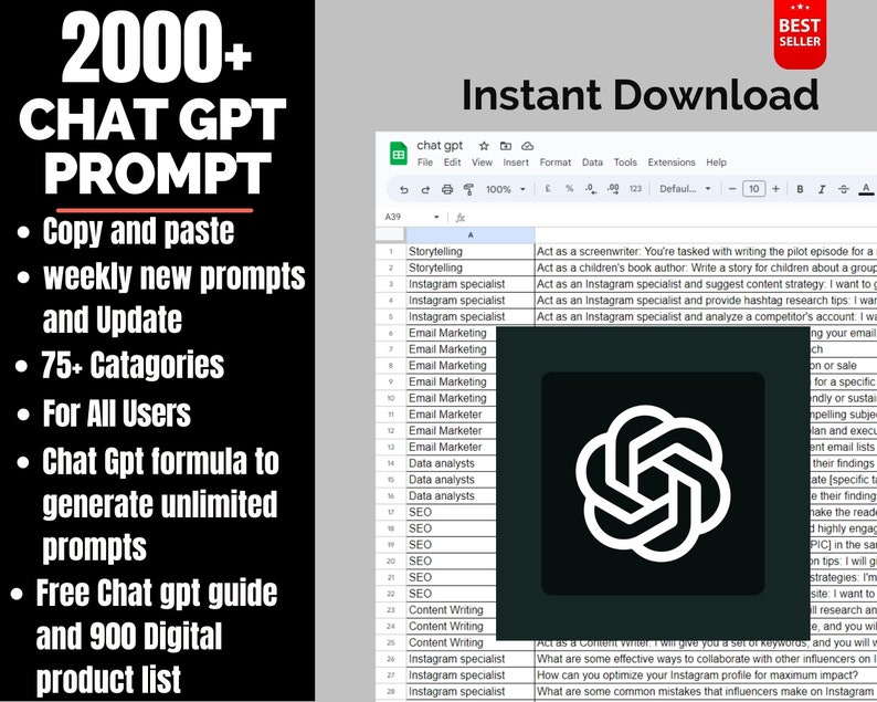 Chat GPT 2000 Prompt experience the Power of Prompt and Formula Free Chat Gpt Guide Book Chat ...