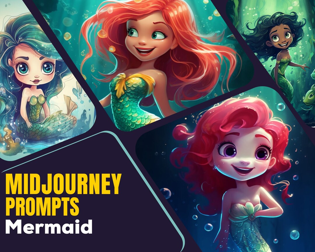 Midjourney Cute Mermaid Prompts, Mermaids Prompt Midjourney Art ...