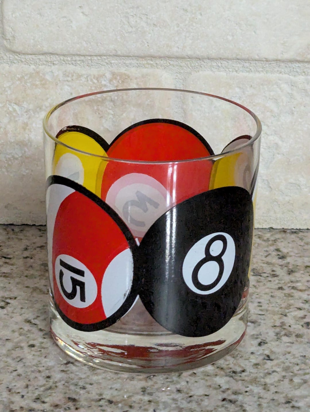 Excellent Billiard Pool Ball Drinking Glass Lumarnic Billiards Pool ...