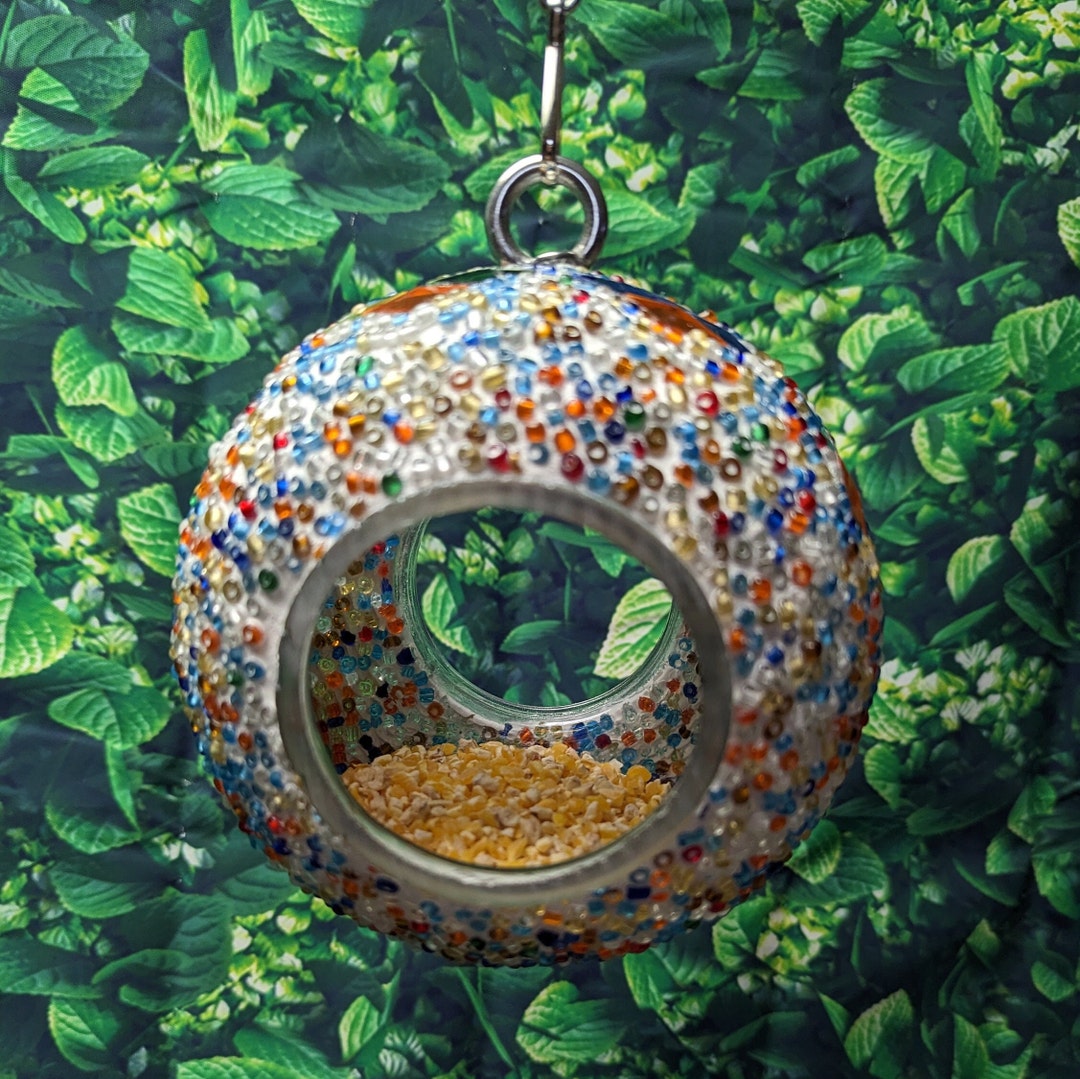 New Turkish Cut Glass Mosaic Fly in Fly Out Through Bird House ...