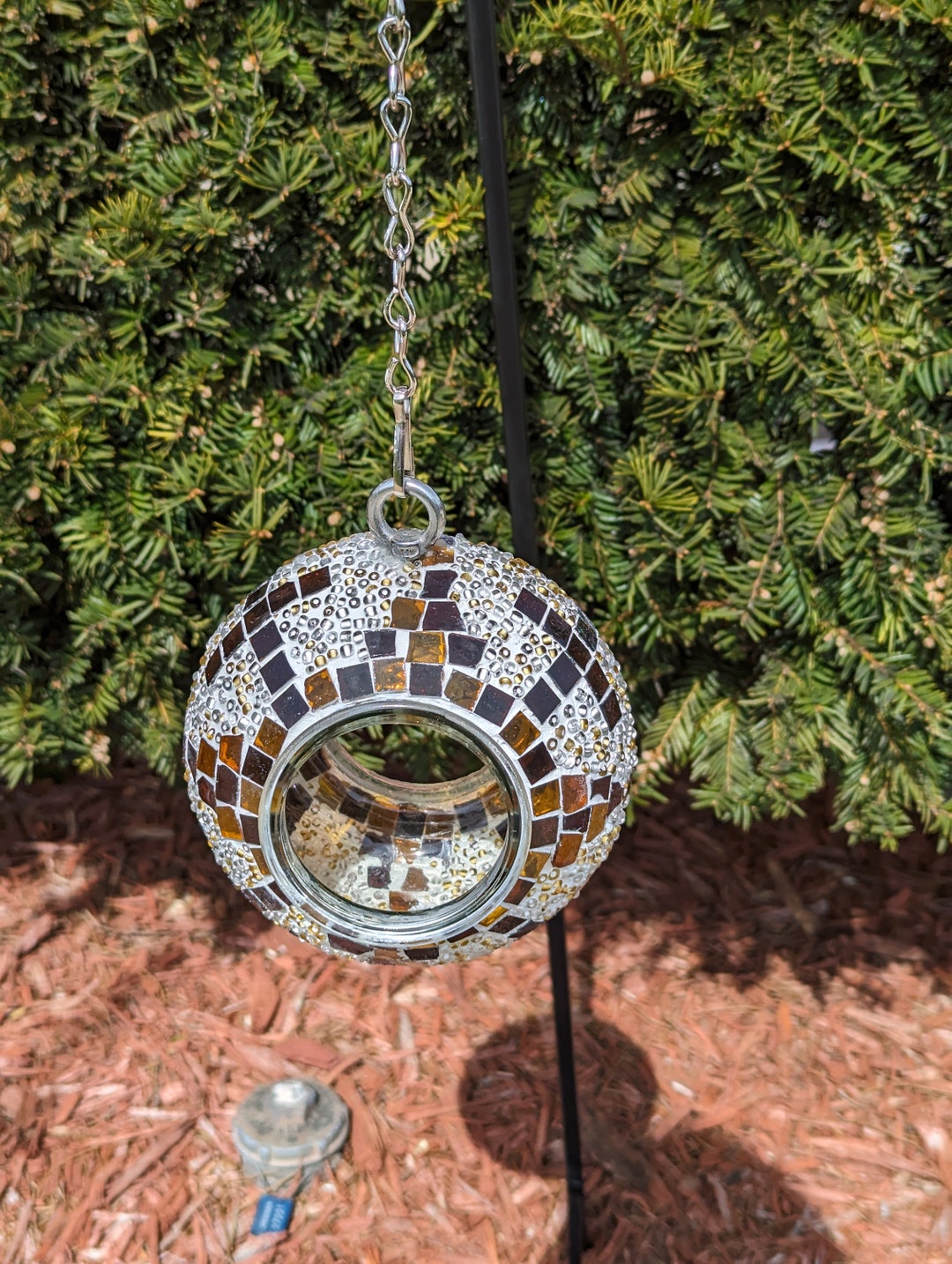 New Turkish Cut Glass Mosaic Fly in Fly Out Through Bird House ...