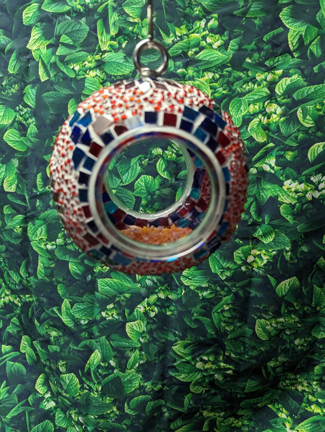 New Turkish Cut Glass Mosaic Fly in Fly Out Through Bird House ...