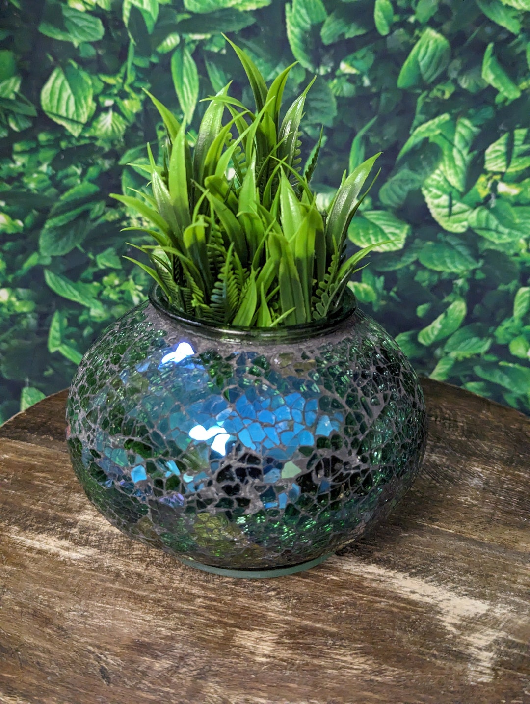 New Cut Glass Turkish Globe Round Colorful Dark Light Baby Blue Green ...