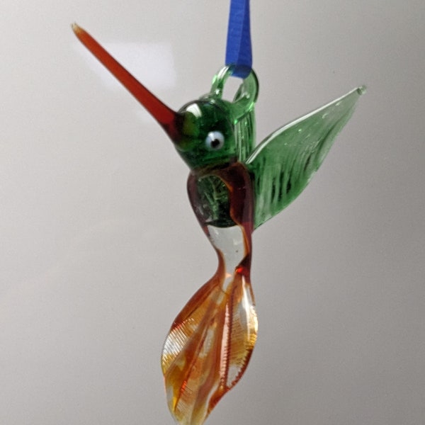 Glass Hummingbird - Etsy