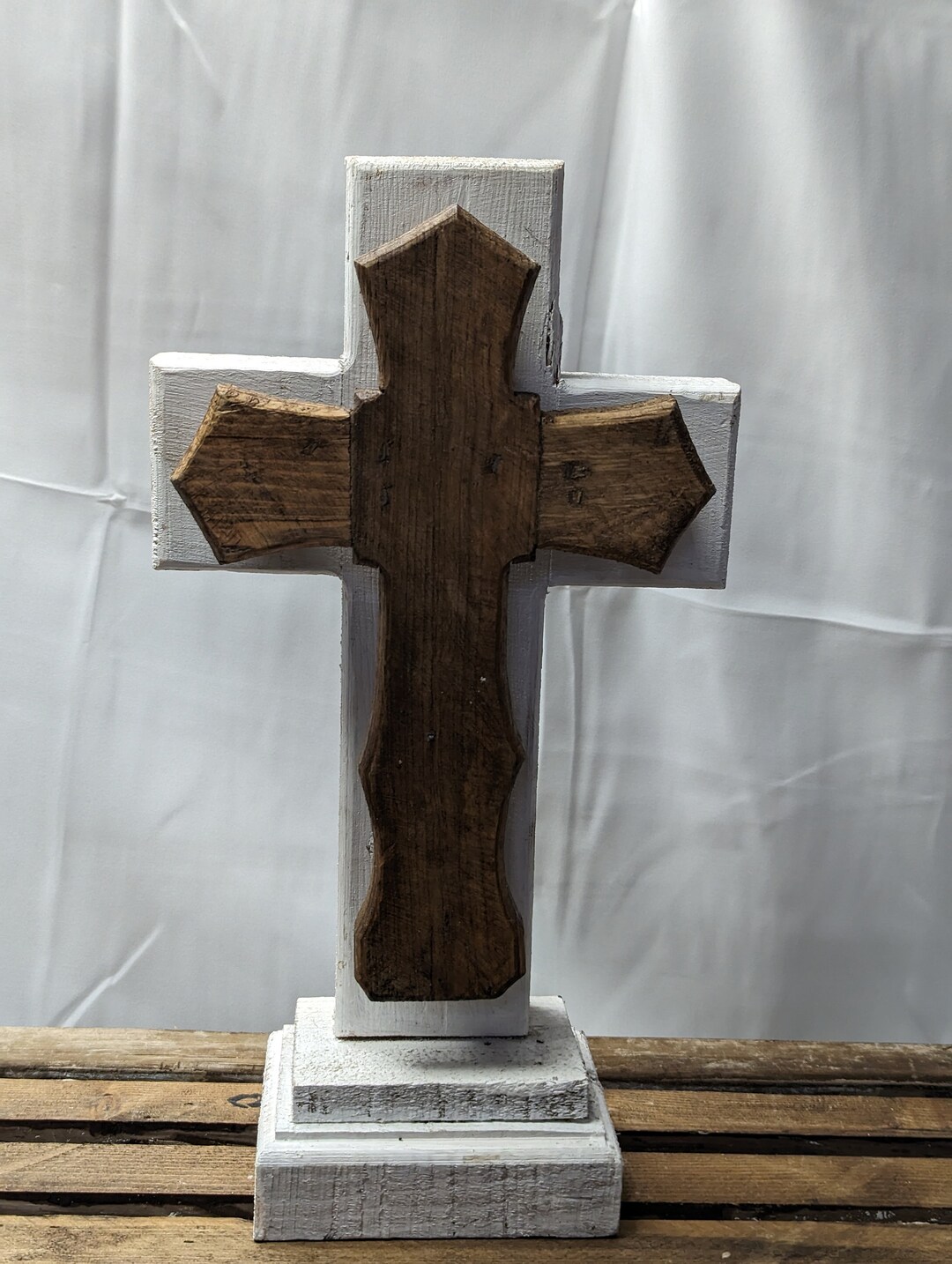New Farmhouse Hand Made Painted DIY Wood Cross Free Shipping - Etsy