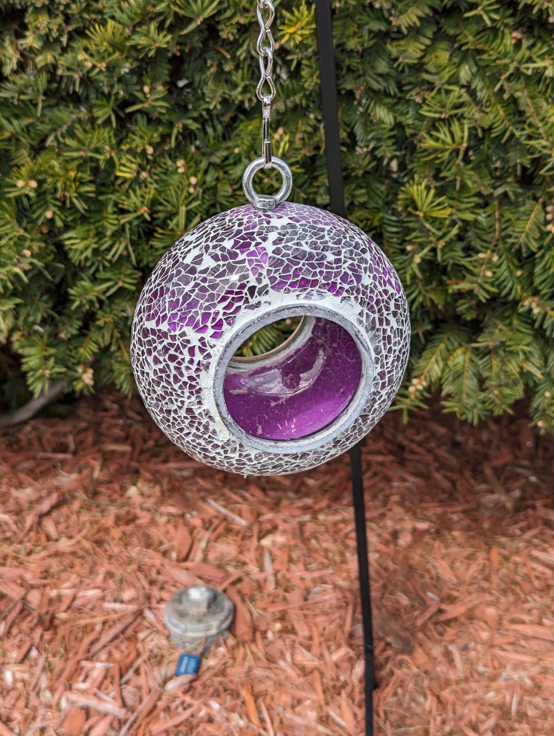 New Turkish Cut Glass Mosaic Fly in Fly Out Through Bird House ...