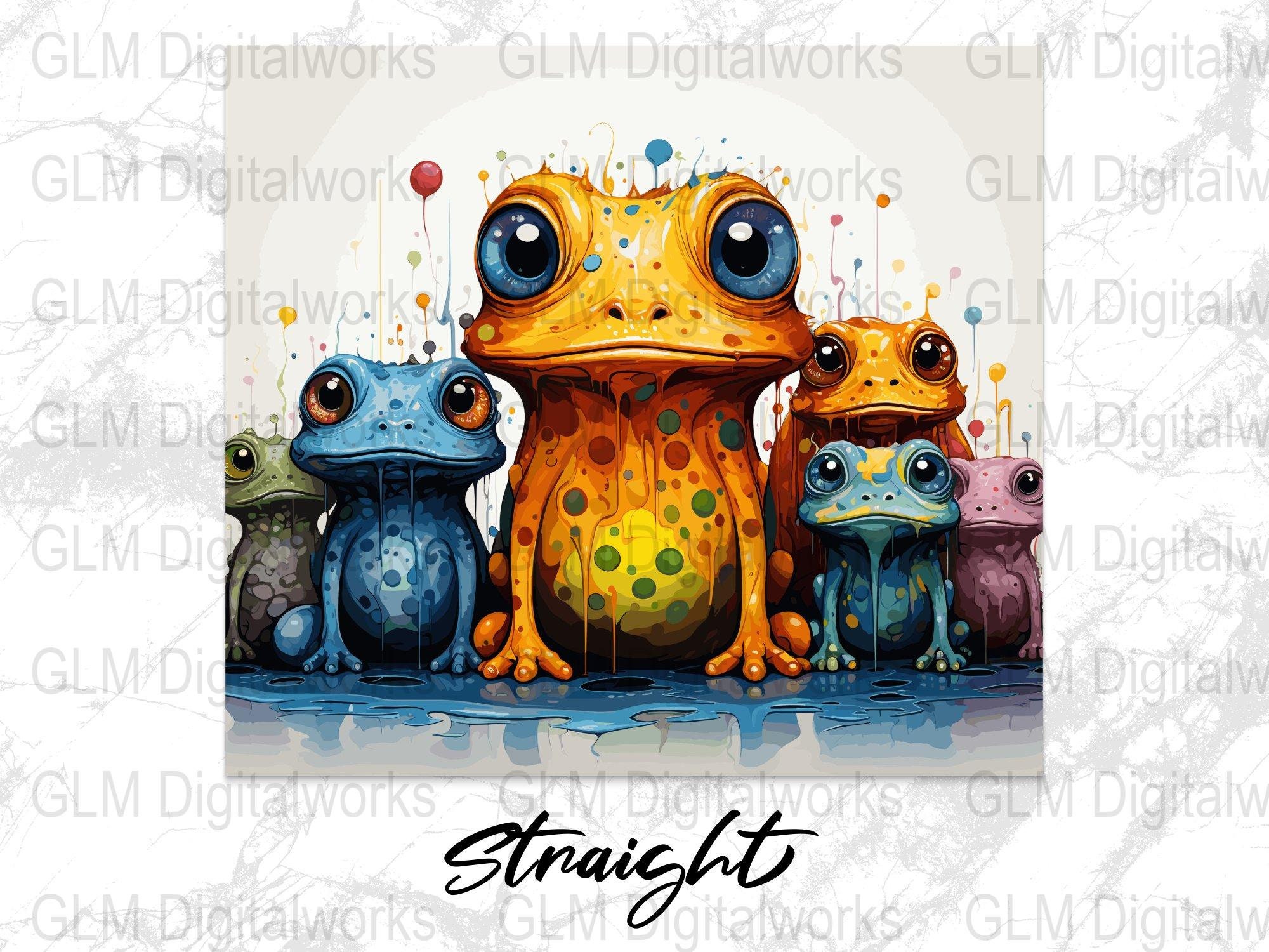 Cute Frog Monsters-20 Oz Tumbler Design-instant Digital - Etsy