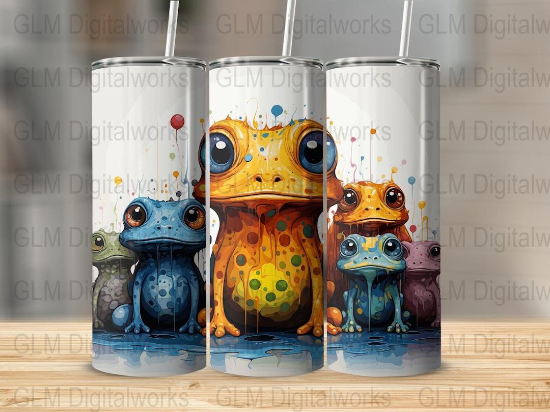 Cute Frog Monsters-20 Oz Tumbler Design-instant Digital - Etsy
