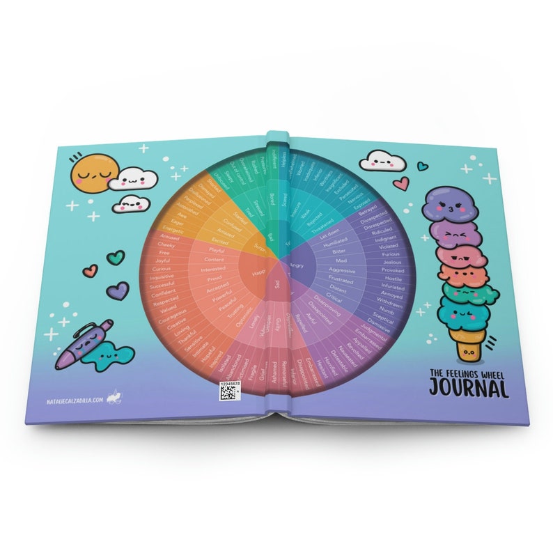 Feelings Wheel Journal / Emotions Wheel / Rainbow Feelings / Therapist ...