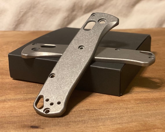 Benchmade Bugout Titanium Scales Stonewash Finish | Etsy