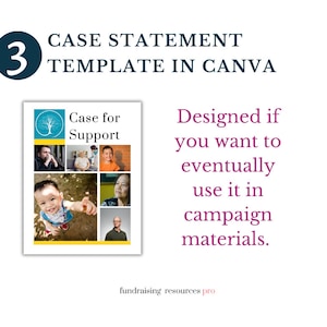 Case Statement Template: Prepare for a Major Fundraising Campaign - Etsy