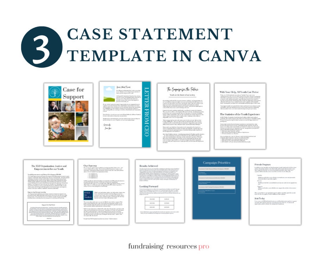 Case Statement Template: Prepare for a Major Fundraising Campaign - Etsy