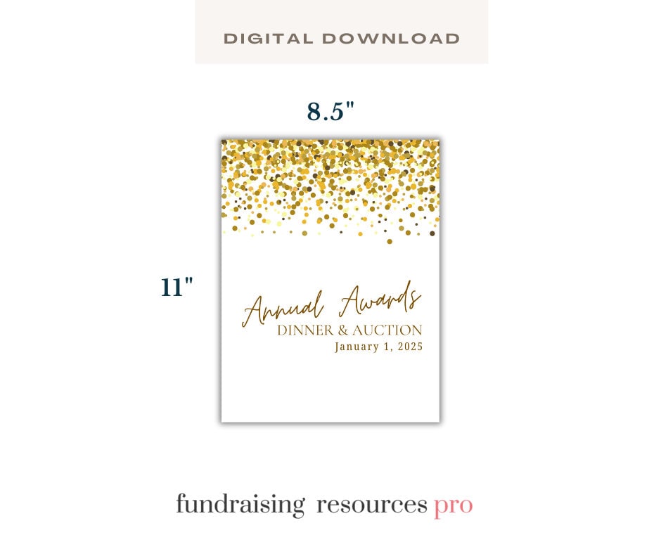 Editable Gala Nonprofit Event Program || Booklet Template || Template ...