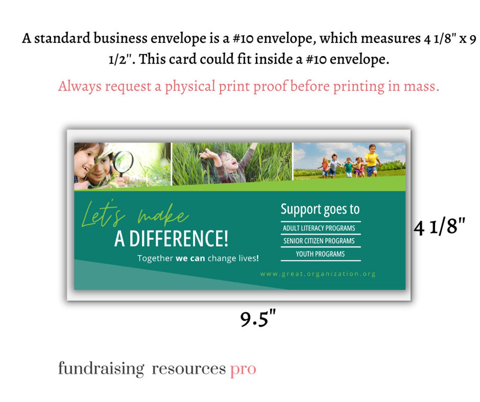 Colorful Donor Reply Card Template | Nonprofit Direct Mail Donation ...