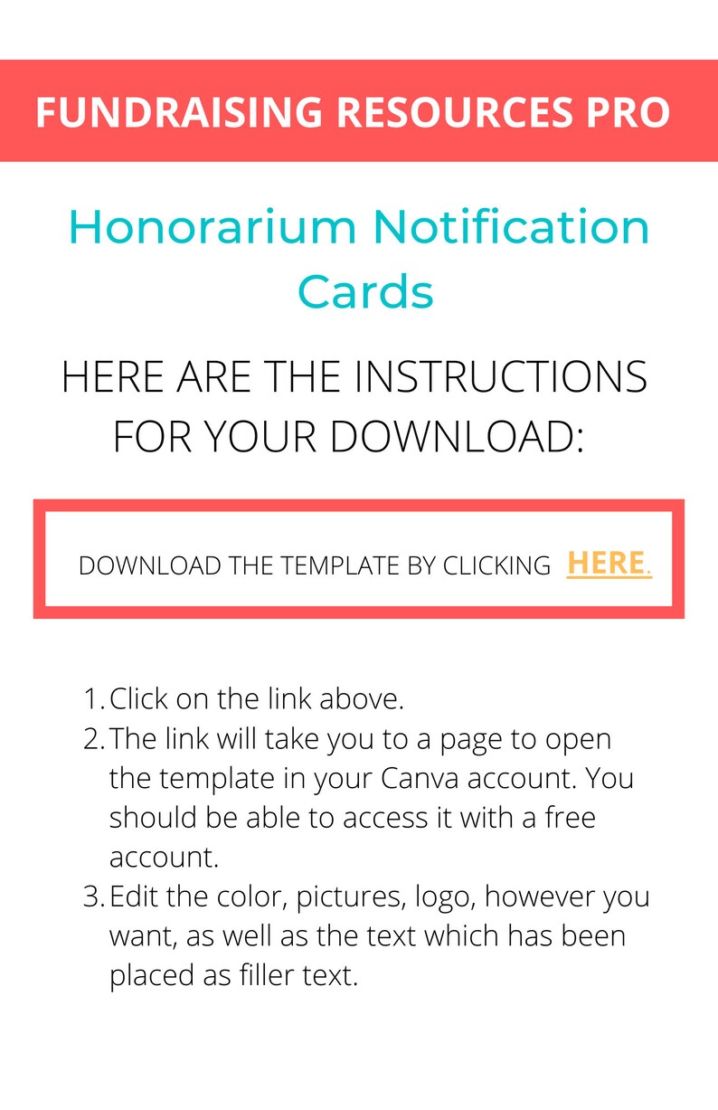 Watercolor Flowers Honorarium Card Template: Nonprofit Donation ...