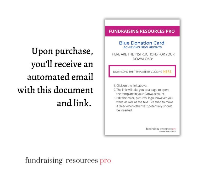 Blue Colorful Donor Reply Card Template | Nonprofit Direct Mail ...