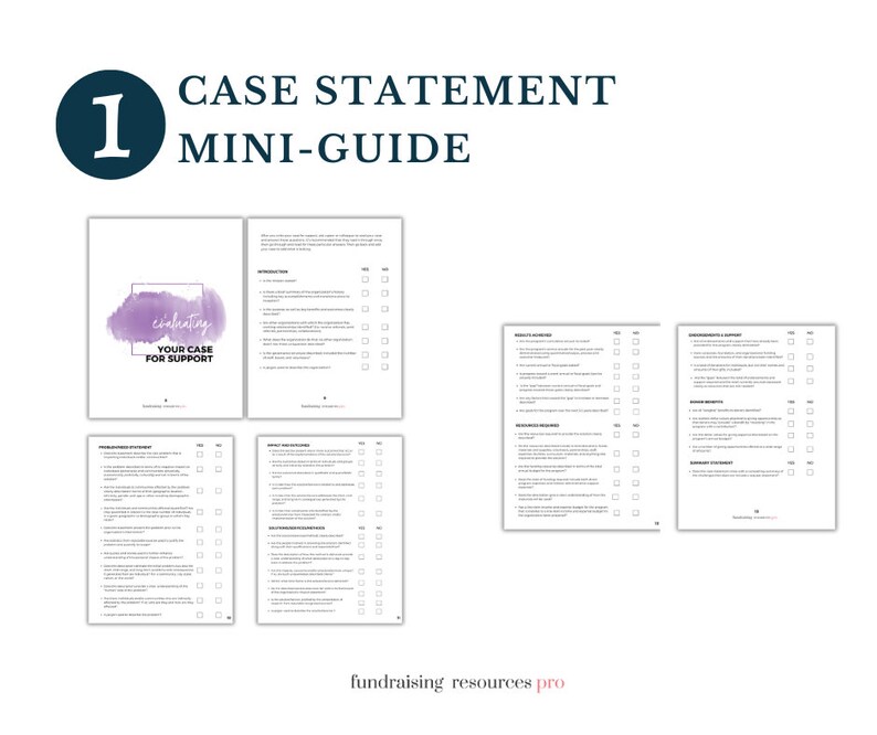 Case Statement Template: Prepare for a Major Fundraising Campaign - Etsy