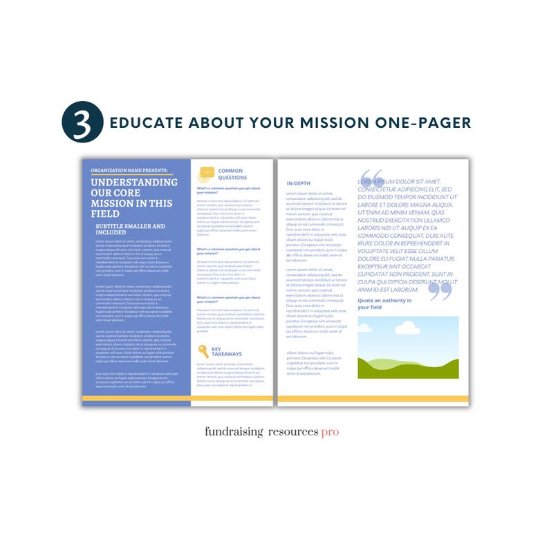 Nonprofit 1-pager Templates: Impactful Presentation Collateral (canva ...