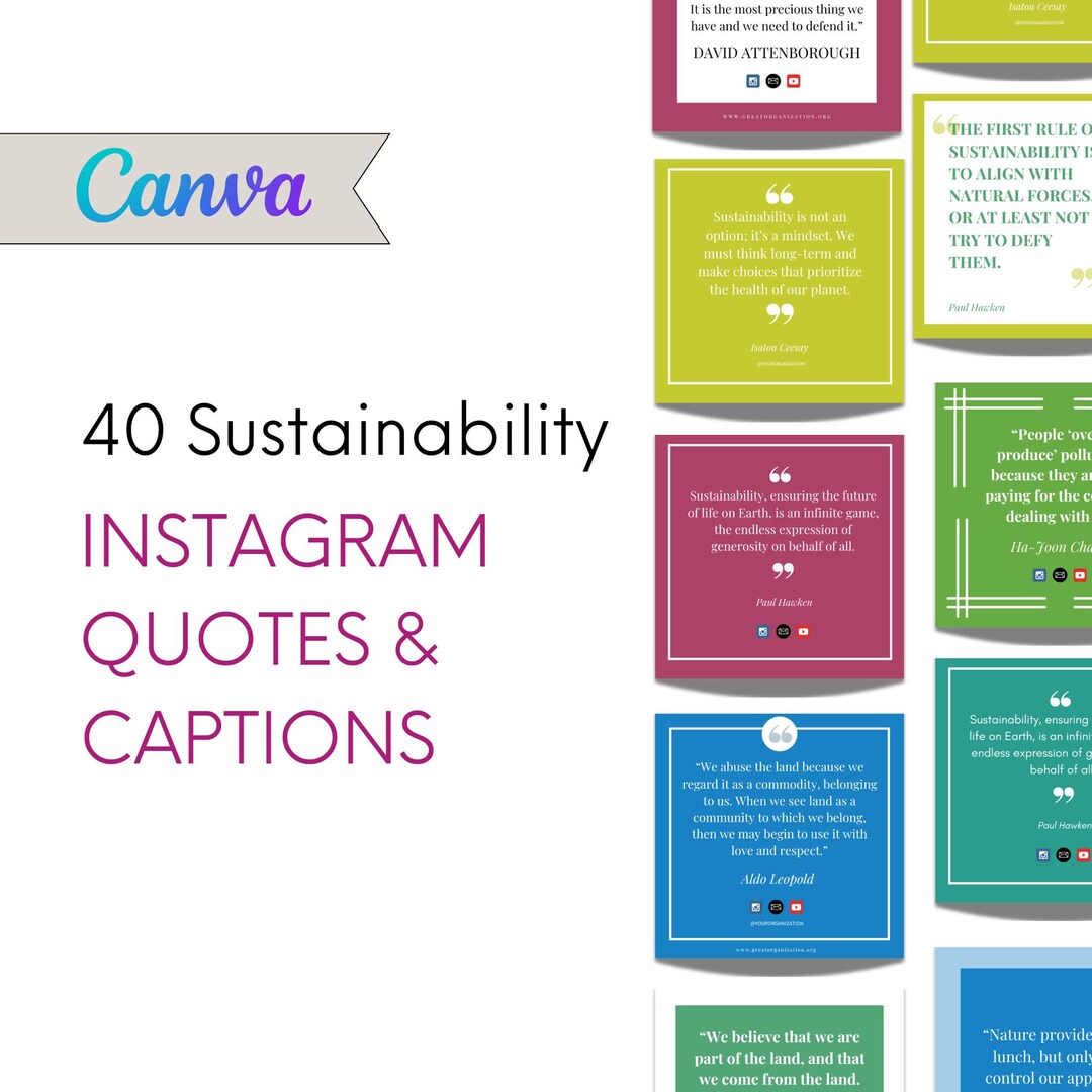 Green Inspiration: 40 Captivating Sustainability Quotes - Instant ...
